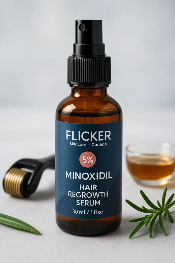 5% Minoxidil Hair Serum & Spray – 30 ml - Flicker Skincare