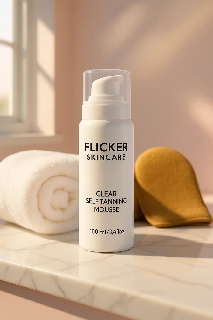 Clear Self Tanning Mousse – 100 ml – Flicker Skincare