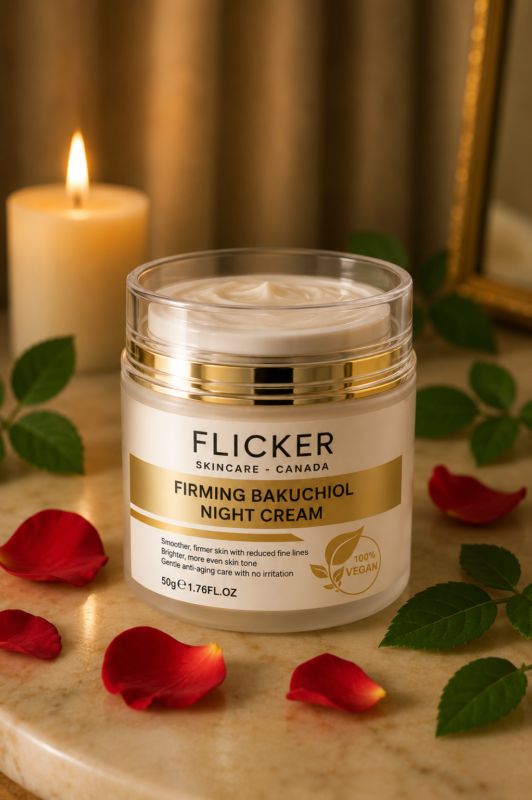 Firming Bakuchiol Night Cream – 50 ml - Flicker Skincare
