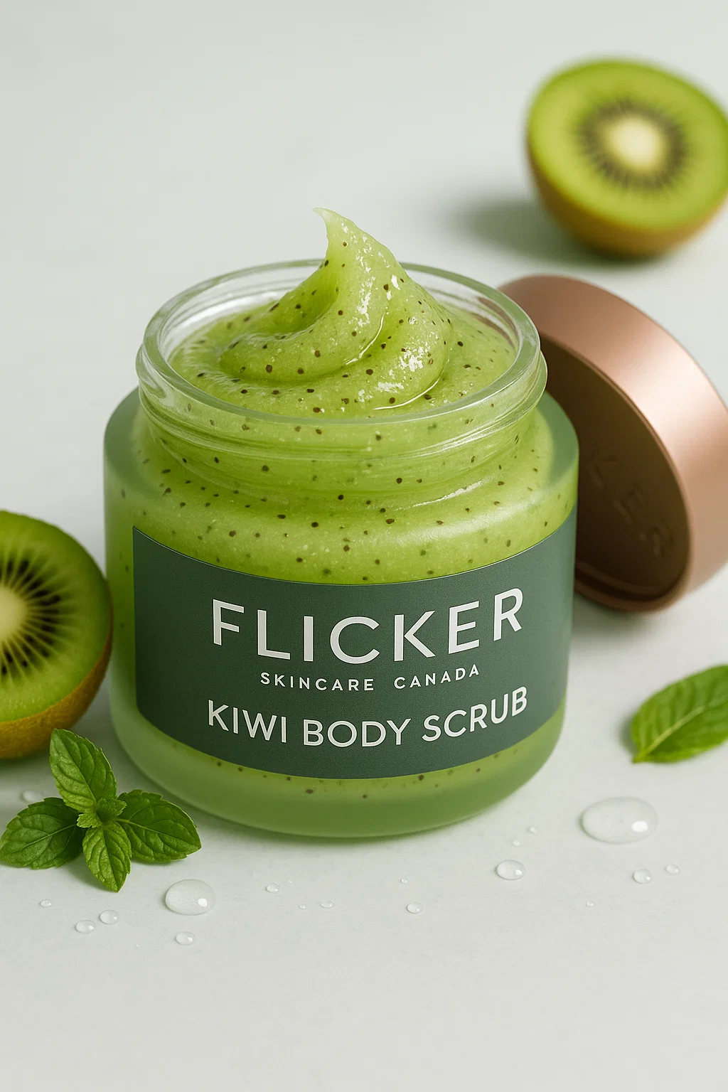 Kiwi Body Scrub – 100 g - Flicker Skincare