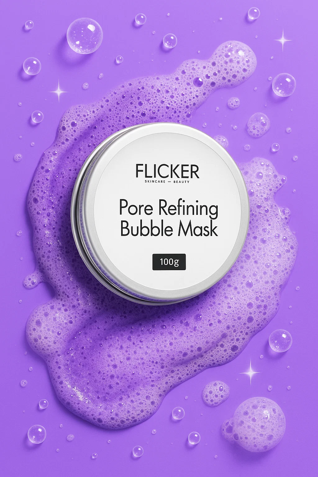 Pore Refining Bubble Mask – 100 g - Flicker Skincare
