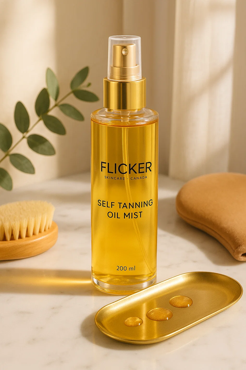 Self Tanning Oil Mist – 200 ml - Flicker Skincare