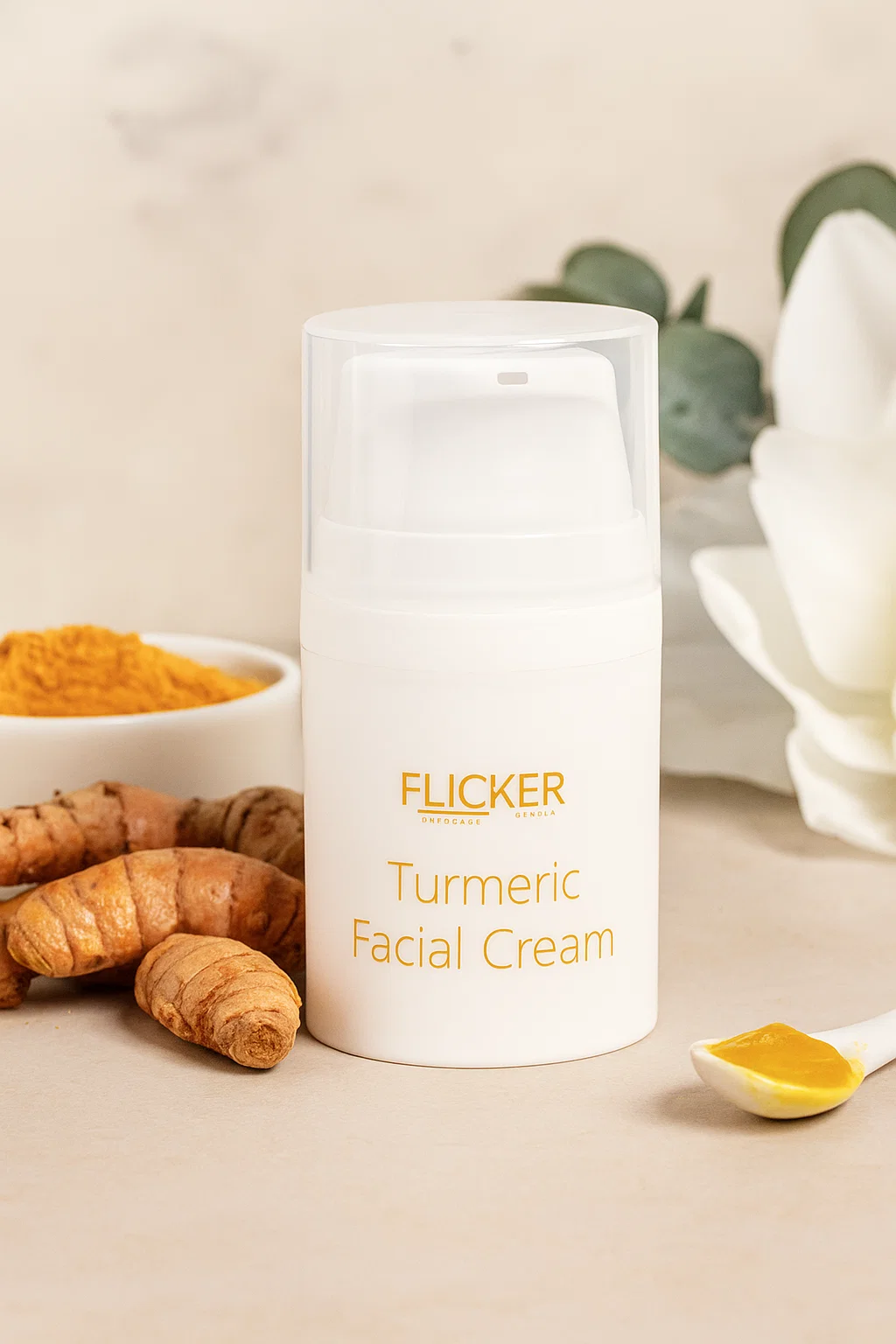 Turmeric Facial Cream – 50 g - Flicker Skincare